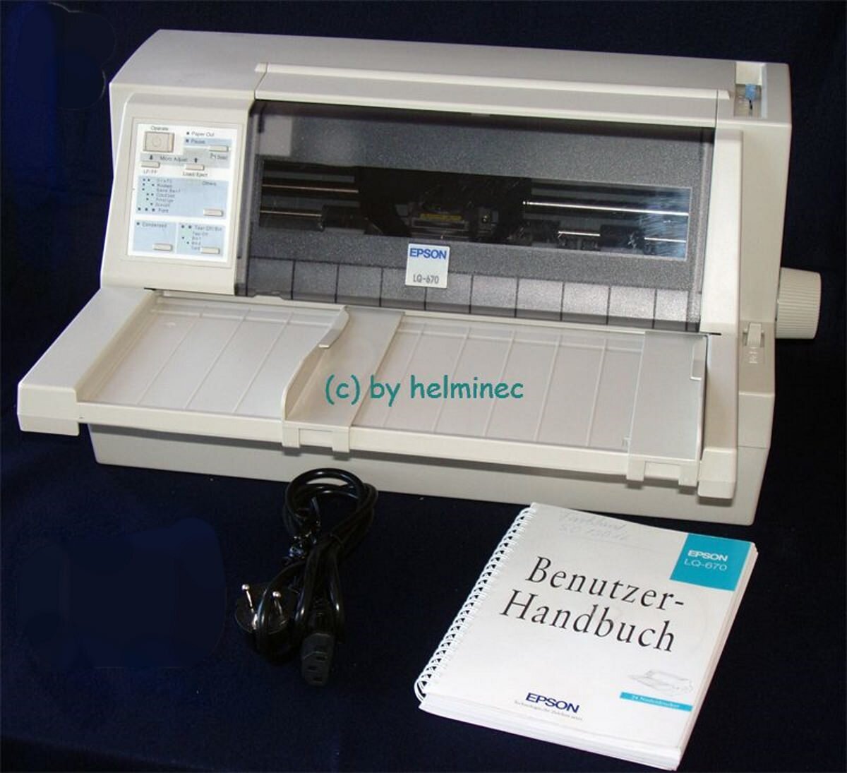 Epson LQ-670 LQ670 Arztdrucker Apothekendrucker Flachbettdrucker mit